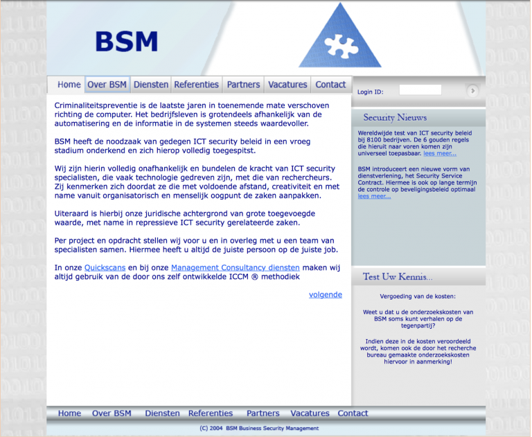 Over BSM: BSM is een adviesbureau in informatiebeveiliging en een ...
